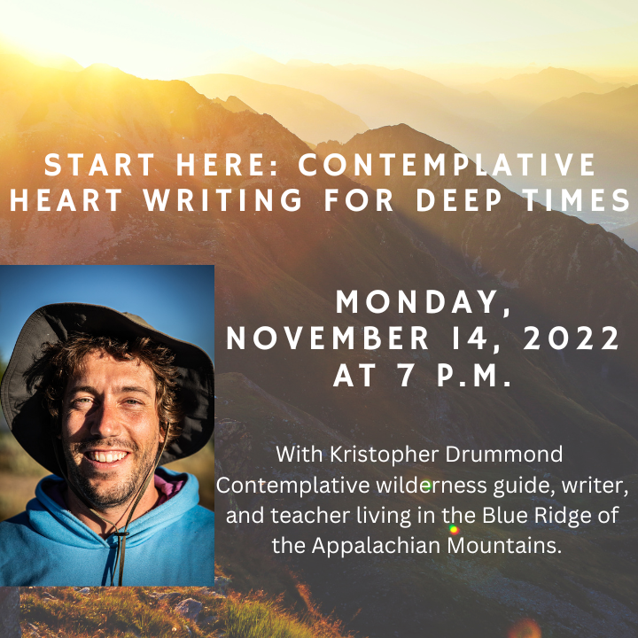 Start Here: Contemplative Heart Writing for Deep Times | Hartford ...